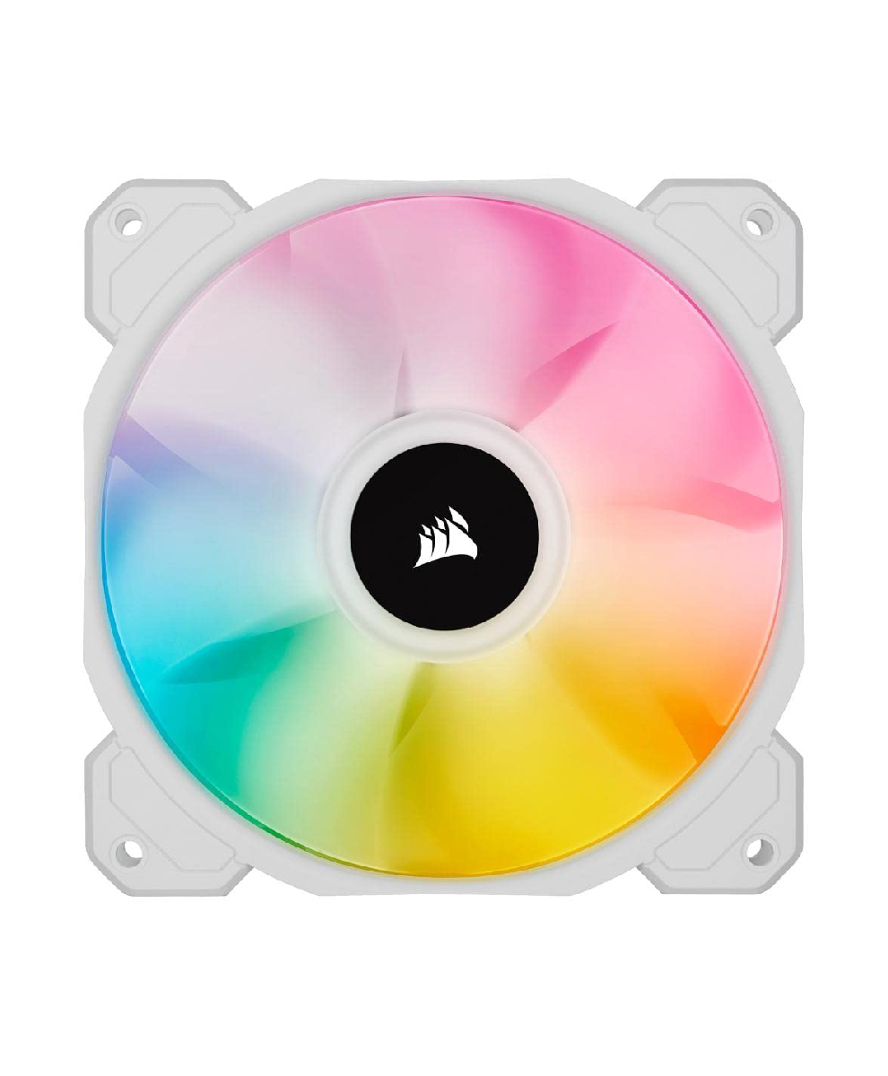 Corsair iCUE SP120 RGB ELITE Performance 120mm White PWM Fan Single ...